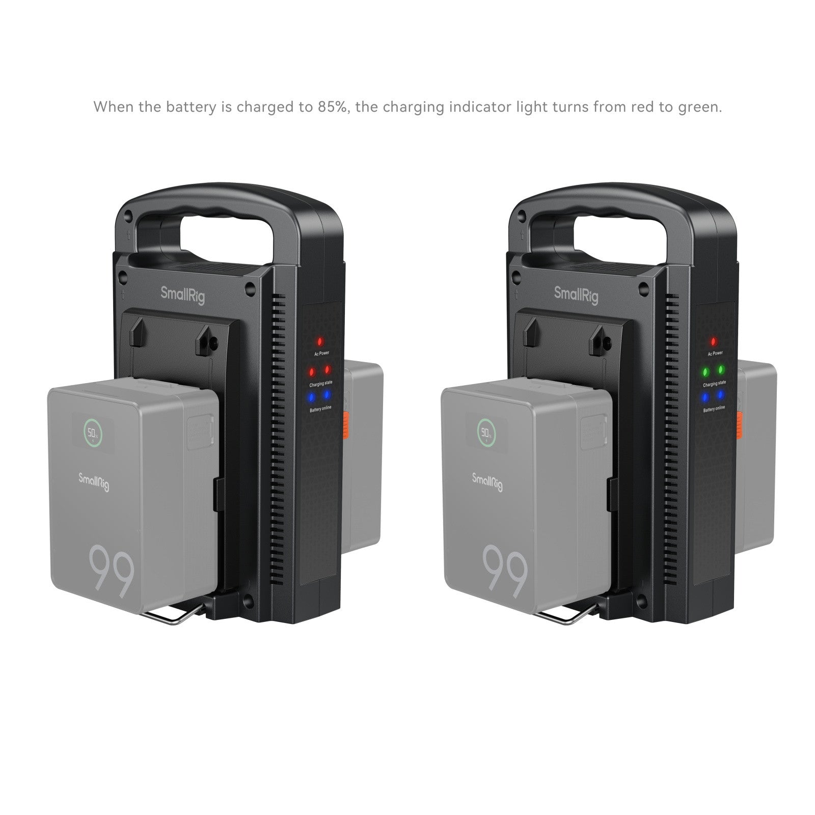 SmallRig Dual Channel V-Mount Battery Charger (American Standard) 4450 ...